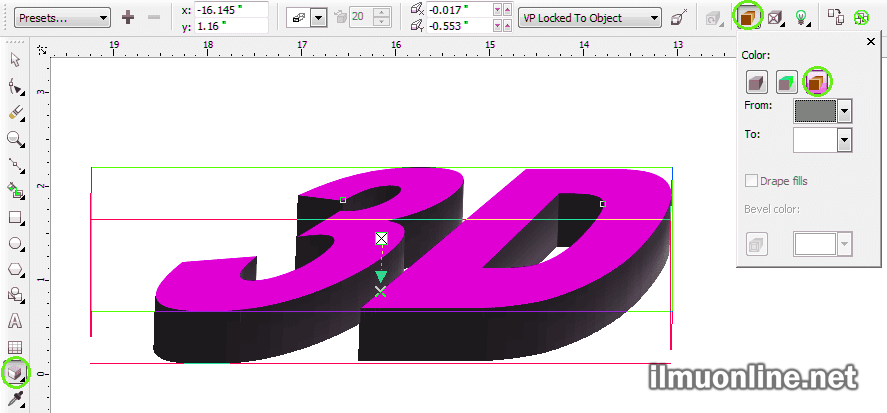 √ Cara Membuat Tulisan 3D di Coreldraw